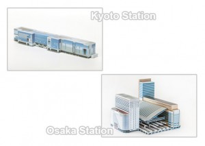 Kyoto & Osaka Station - Kit168 - Shop Đồ Chơi Mô Hình Giấy Papercraft Toy