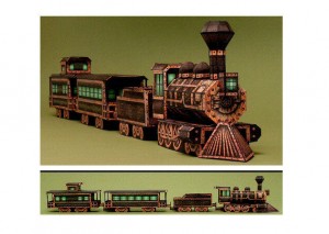 The Ghost Train - Kit168 - Shop Đồ Chơi Mô Hình Giấy Papercraft Toy