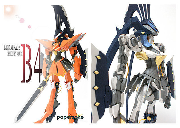 Gundam LED Mirage B4 - Kit168 - Shop Đồ Chơi Mô Hình Giấy Papercraft Toy