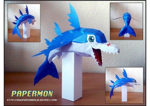 Digimon Dolphmon - Kit168 - Shop Đồ Chơi Mô Hình Giấy Papercraft Toy