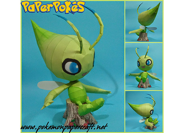 Pokemon Celebi V2 - Kit168 - Shop Đồ Chơi Mô Hình Giấy Papercraft Toy