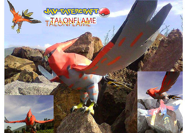 Pokemon Talonflame - Kit168 - Shop Đồ Chơi Mô Hình Giấy Papercraft Toy