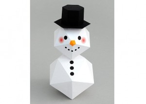 Geometric Snowman - Kit168 - Shop Đồ Chơi Mô Hình Giấy Papercraft Toy