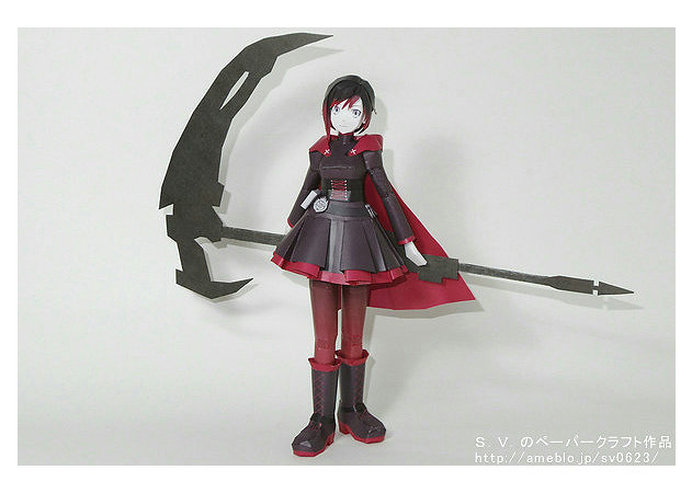 Ruby Rose - RWBY - Kit168 - Shop Đồ Chơi Mô Hình Giấy Papercraft Toy