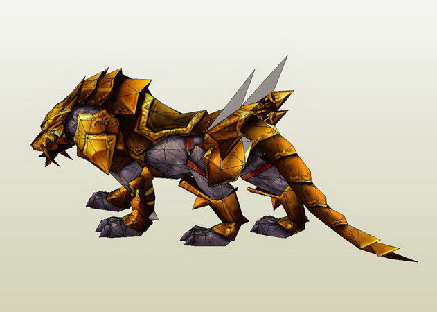 Golden Fenrir - MU Online - Kit168 - Shop Đồ Chơi Mô Hình Giấy ...