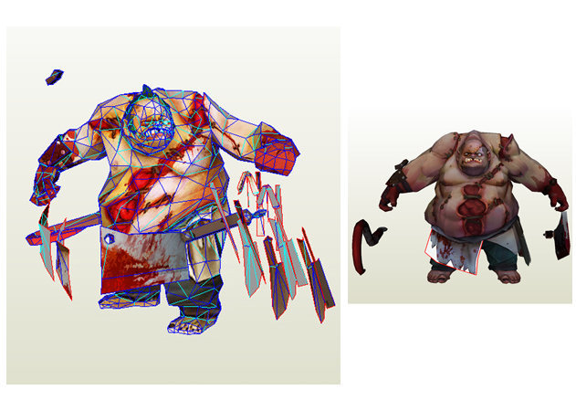 Pudge - Dota 2 - Kit168 - Shop Đồ Chơi Mô Hình Giấy Papercraft Toy