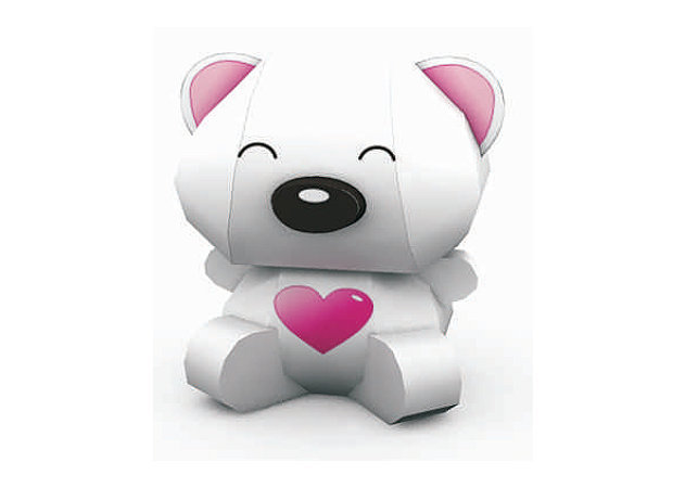 Valentine Bear - Kit168 Đồ Chơi Mô Hình Giấy Download Miễn Phí - Free ...
