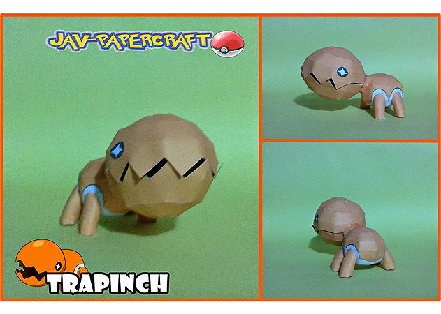 Pokemon Trapinch - Kit168 - Shop Đồ Chơi Mô Hình Giấy Papercraft Toy