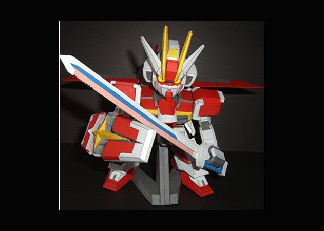 SD Impulse Sword Gundam - Kit168 - Shop Đồ Chơi Mô Hình Giấy Papercraft Toy