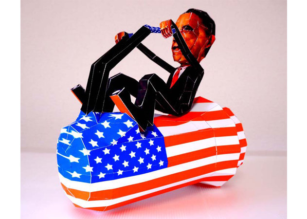 President Barack Obama - Kit168 - Shop Đồ Chơi Mô Hình Giấy Papercraft Toy
