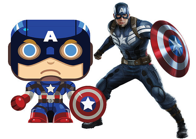 Captain America Mini - Avengers - Kit168 - Shop Đồ Chơi Mô Hình Giấy ...