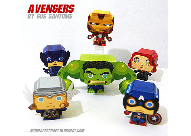 Hulk Mini - Avengers - Kit168 - Shop Đồ Chơi Mô Hình Giấy Papercraft Toy