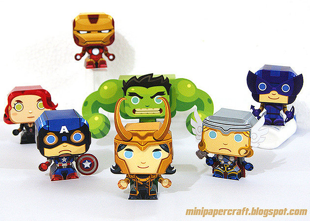 Hulk Mini - Avengers - Kit168 - Shop Đồ Chơi Mô Hình Giấy Papercraft Toy