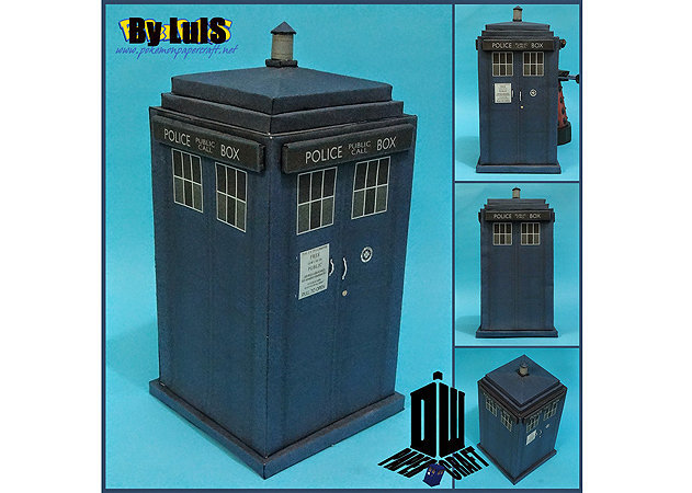 Tardis - Doctor Who - Kit168 - Shop Đồ Chơi Mô Hình Giấy Papercraft Toy