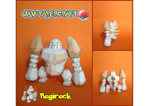 Pokemon Regirock - Kit168 - Shop Đồ Chơi Mô Hình Giấy Papercraft Toy