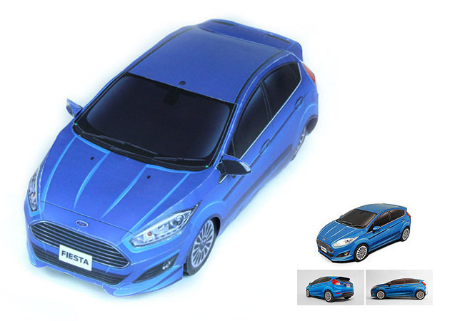 Ford Fiesta - Kit168 - Shop Đồ Chơi Mô Hình Giấy Papercraft Toy