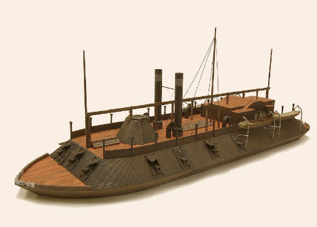 American Civil War Ironclad River Gunboat USS Cairo - Kit168 - Shop Đồ ...