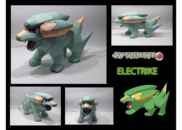 Pokemon Electrike - Kit168 - Shop Đồ Chơi Mô Hình Giấy Papercraft Toy