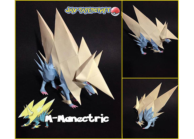 Pokemon Mega Manectric - Kit168 - Shop Đồ Chơi Mô Hình Giấy Papercraft Toy