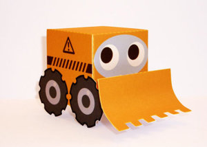 Bulldozer - Kit168 - Shop Đồ Chơi Mô Hình Giấy Papercraft Toy