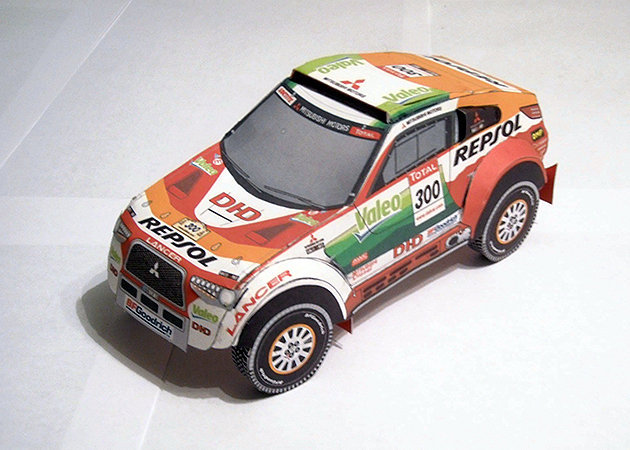 Mitsubishi Racing Lancer MRX09 - Kit168 - Shop Đồ Chơi Mô Hình Giấy ...