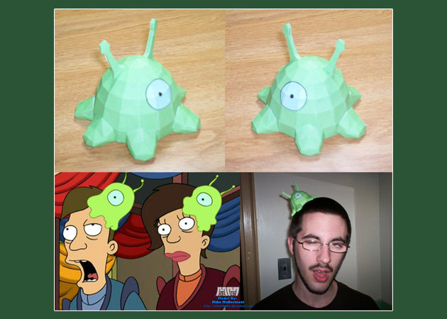 Brain Slug - Futurama - Kit168 - Shop Đồ Chơi Mô Hình Giấy Papercraft Toy