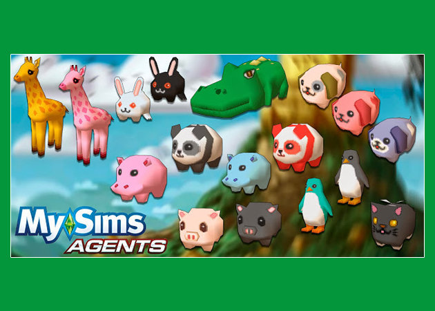 Animals - MySims Agents - Kit168 - Shop Đồ Chơi Mô Hình Giấy Papercraft Toy