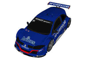Megane Trophy Mike Verschuur Team McGregor - 2009 Eurocup - Kit168 ...