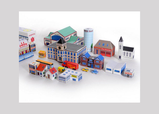Micro city - Kit168 - Shop Đồ Chơi Mô Hình Giấy Papercraft Toy