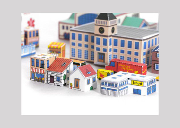 Micro city - Kit168 - Shop Đồ Chơi Mô Hình Giấy Papercraft Toy