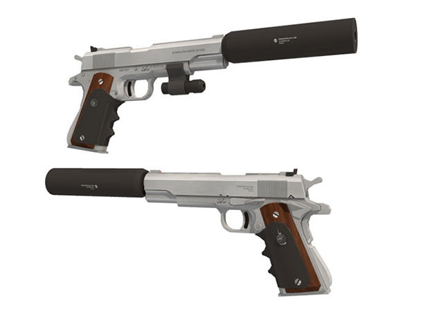 Pistol Colt M1911 - Kit168 - Shop Đồ Chơi Mô Hình Giấy Papercraft Toy