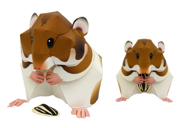 Syrian Hamster - Kit168 - Shop Đồ Chơi Mô Hình Giấy Papercraft Toy