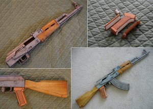 Súng AKM (1-1) - Kit168 - Shop Đồ Chơi Mô Hình Giấy Papercraft Toy