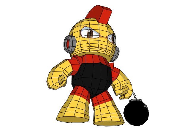 Bomb Man - Mega Man - Kit168 - Shop Đồ Chơi Mô Hình Giấy Papercraft Toy