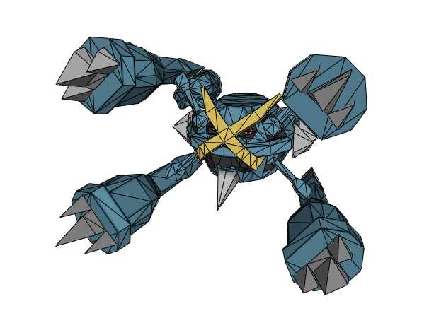 Pokemon Mega Metagross - Kit168 - Shop Đồ Chơi Mô Hình Giấy Papercraft Toy