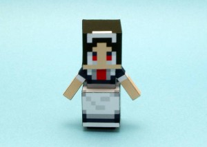 Little Maid Mob - Minecraft - Kit168 - Shop Đồ Chơi Mô Hình Giấy ...