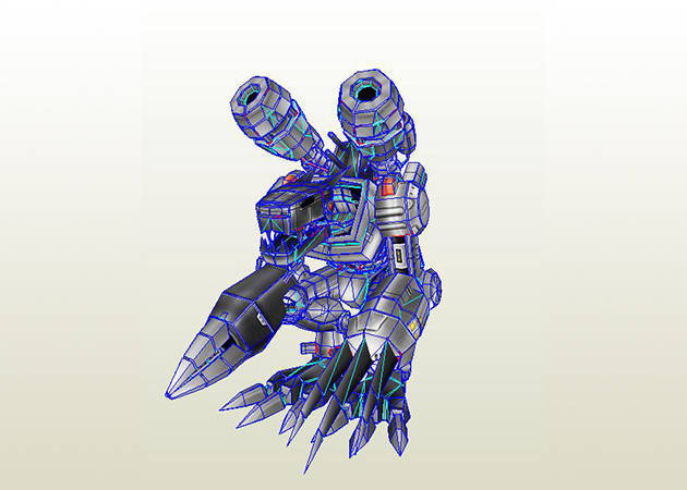 Digimon Machinedramon - Kit168 - Shop Đồ Chơi Mô Hình Giấy Papercraft Toy