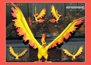 Pokemon Moltres - Kit168 - Shop Đồ Chơi Mô Hình Giấy Papercraft Toy