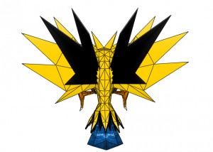 Pokemon Zapdos - Kit168 - Shop Đồ Chơi Mô Hình Giấy Papercraft Toy