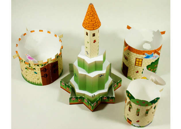 Merry-go-round Picture Castle - Kit168 - Shop Đồ Chơi Mô Hình Giấy ...