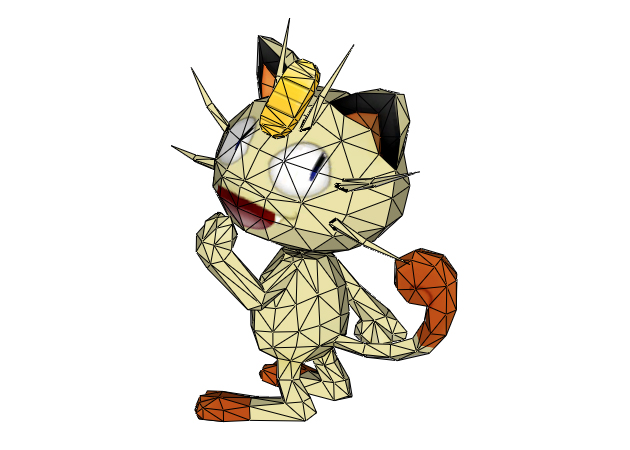 Pokemon Meowth ver 2 - Kit168 - Shop Đồ Chơi Mô Hình Giấy Papercraft Toy