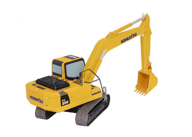 Hydraulic Excavator - Kit168 - Shop Đồ Chơi Mô Hình Giấy Papercraft Toy