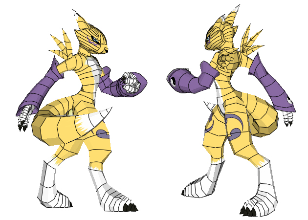 Digimon Renamon - Kit168 - Shop Đồ Chơi Mô Hình Giấy Papercraft Toy