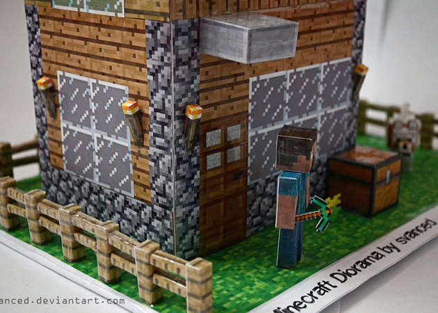 Minecraft Diorama - Kit168 - Shop Đồ Chơi Mô Hình Giấy Papercraft Toy