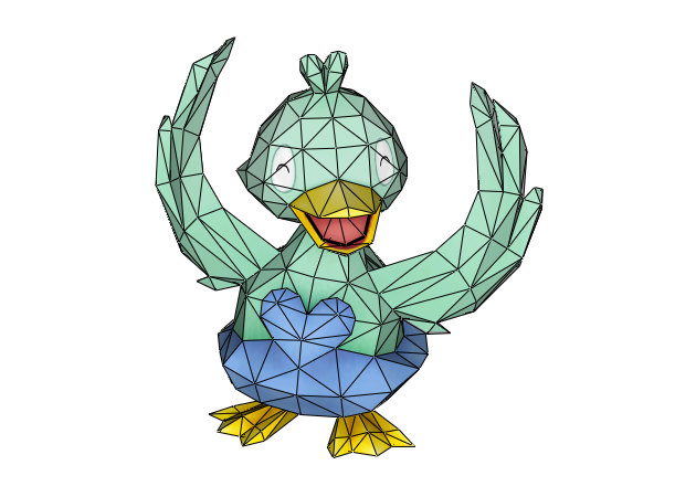 Pokemon Ducklett - Kit168 - Shop Đồ Chơi Mô Hình Giấy Papercraft Toy