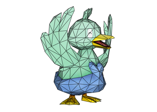 Pokemon Ducklett - Kit168 - Shop Đồ Chơi Mô Hình Giấy Papercraft Toy