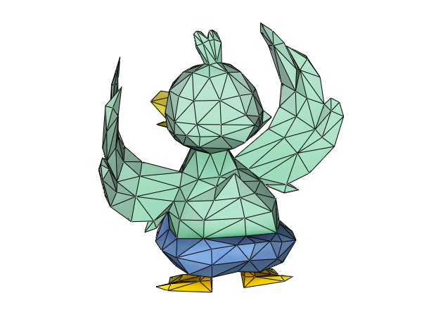 Pokemon Ducklett - Kit168 - Shop Đồ Chơi Mô Hình Giấy Papercraft Toy