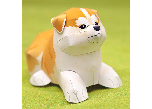 Chó Akita - Kit168 - Shop Đồ Chơi Mô Hình Giấy Papercraft Toy