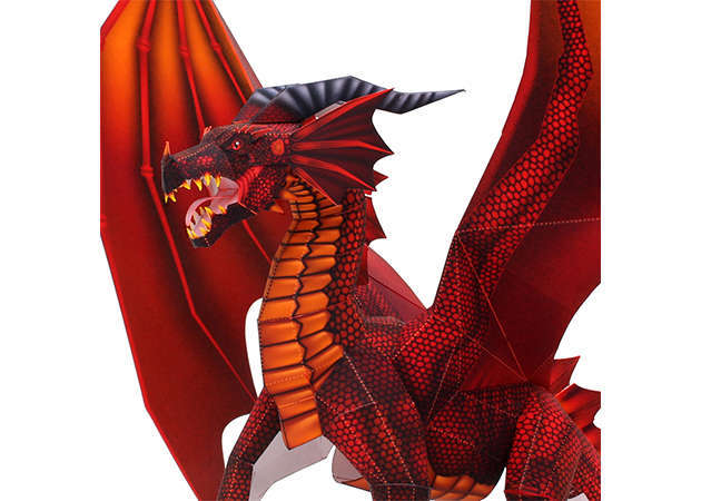 Red Dragon - Kit168 - Shop Đồ Chơi Mô Hình Giấy Papercraft Toy