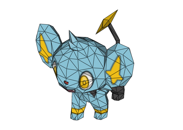 Pokemon Shinx - Kit168 - Shop Đồ Chơi Mô Hình Giấy Papercraft Toy